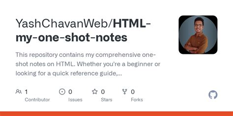Github Yashchavanwebhtml My One Shot Notes This Repository Contains