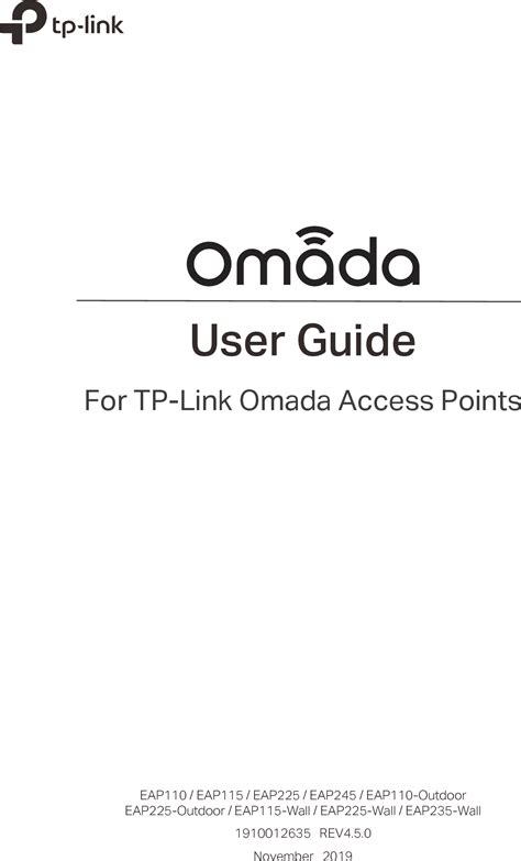 Tp Link Technologies Eap Wall Ac Wireless Mu Mimo Gigabit Wall Plate Access Point User Manual