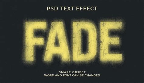 Premium PSD Fade Editable Text Effect Template