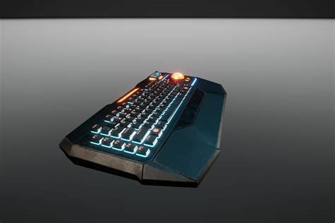 Keyboard Trackball Cyberpunk