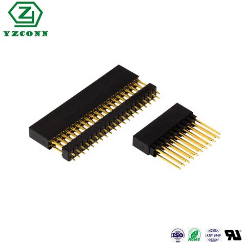 1 0mm 1 27mm 2 0mm 2 54mm Female Header Pin Header Connector Single Dual Row Straight Right