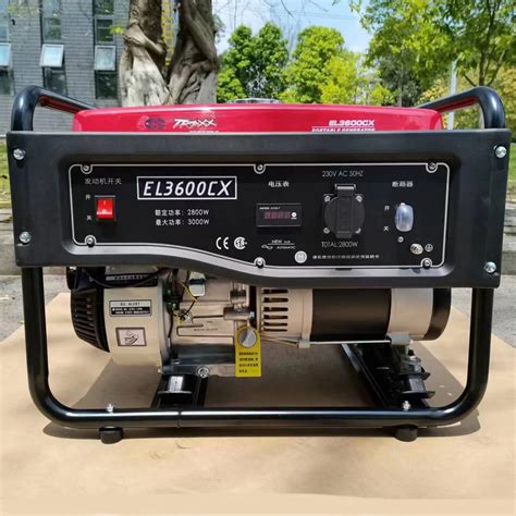 Electric Start 2kw 3kw Gasoline Generator Single Phase Power Petrol