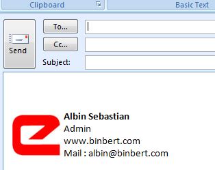 Html Signature In Outlook 2007 Binbert Html Signature In Outlook 2007 Binbert