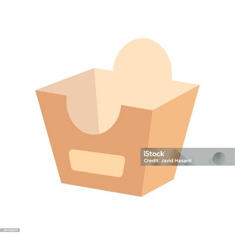 테이크아웃 식품 종이 포장 패스트 푸드 용기 배달 팩 빈 3d 판지 상자 가방 또는 컵 모형 지퍼 봉지 식사 포장지 커피잔 3차원 형태에 대한 스톡 벡터 아트 및 기타