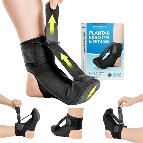 Braceability Plantar Fasciitis Night Splint Sock Soft Plantar Fascia