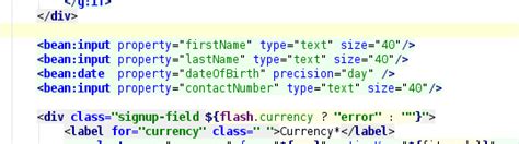 Grails Beaninput Bean Fields Showing The Wrong Bean Property Stack Overflow