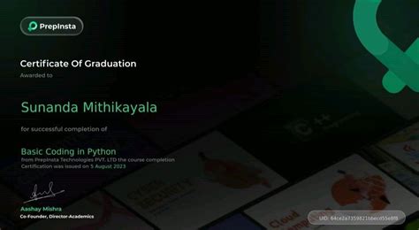 Sunanda Mithikayala On Linkedin Python Prepinsta Pythoncoding