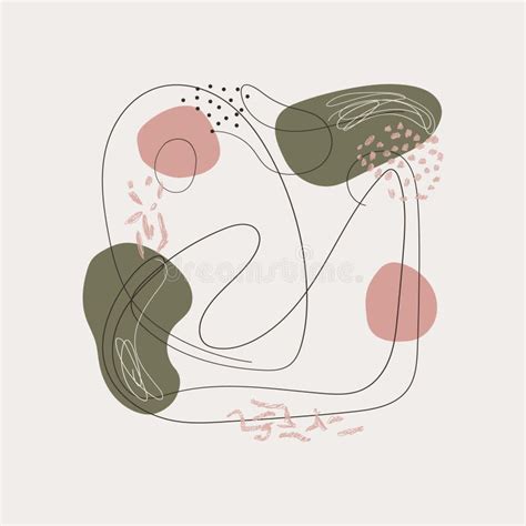 Dynamic Lines And Textures A Composition With Many Lines And Textures In Soft Natural Shades