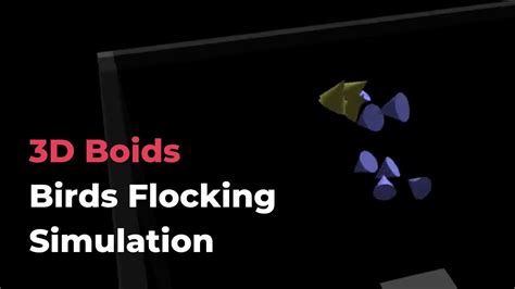 coding simulation 3d birds flocking boids py and three py youtube