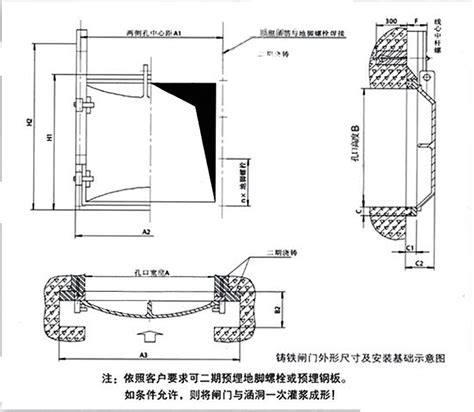 铸铁闸门安装图解大全 高清大图 铄洋重工