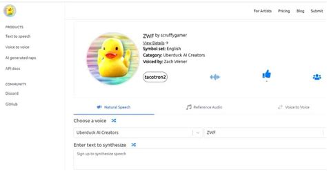 uberduck ai what is it features pricing and how to use it