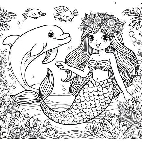 Unterwasser Malvorlage