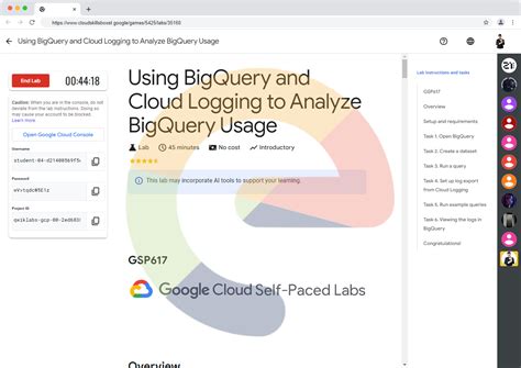 Using Bigquery And Cloud Logging To Analyze Bigquery Usage Gsp617