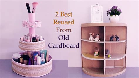 วิธีการรีไซเคิลง่ายๆ จากกล่องกระดาษ 2 Easy Ideas How To Reuse Old Cardboard Youtube