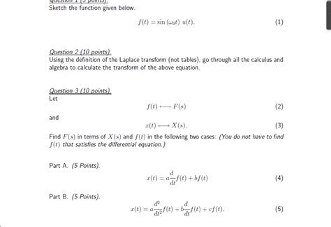 Solved Sketch The Function Given Below F T Sin Omega Chegg Com