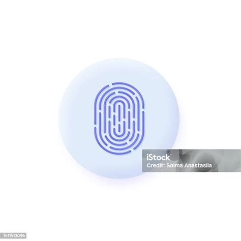 흰색 배경에 고립 된 3d 지문 지문 스캔 생체 인식 승인의 개념 감지기에 대한 스톡 벡터 아트 및 기타 이미지 감지기 검증 눈 신체 부분 Istock