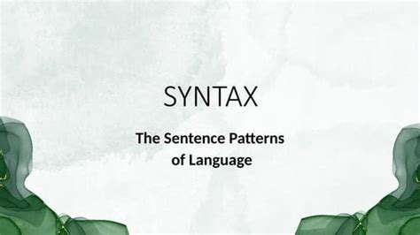 Linguistic Features And Functions Pptx