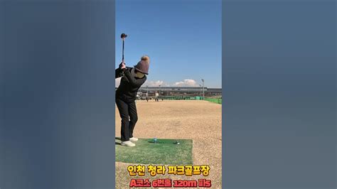 인천 청라 파크골프장 B코스 6번홀 120m 파5 티샷 보니아라 파크골프 Shorts 파크골프치는법 Youtube