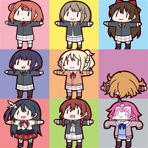 Safebooru 2020 6girls Ahoge Asaka Karin Black Hair Black Socks Black Thighhighs Blonde Hair