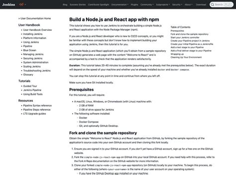 Simple Node Js React Npm App By Jenkins Docs A React Template Built