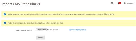 Import Export Cms Blocks Extension For Magento 2 Mavenbird