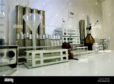 Laboratory Equipment For Testing Products Stock Photo Alamy