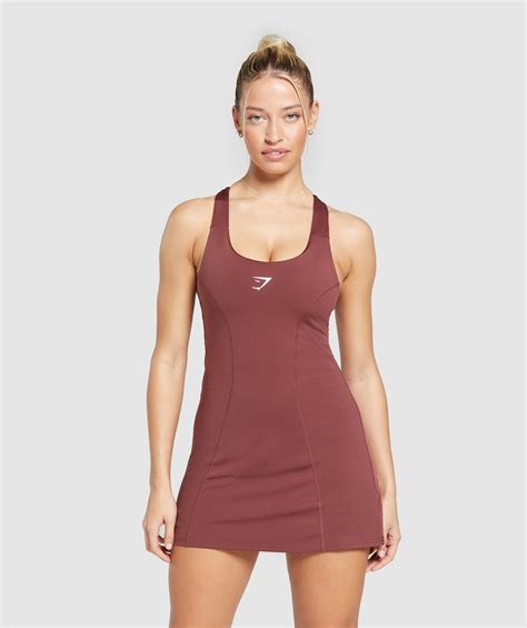 Gymshark Sport Dress Burgundy Brown Gymshark