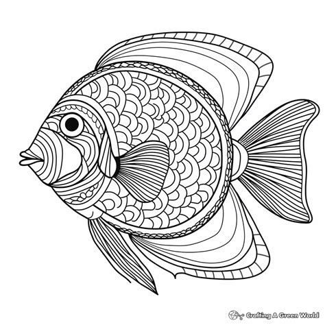 Printable Tropical Fish Coloring Pages 2025