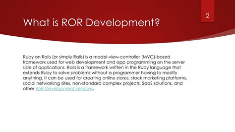 Ppt Ruby On Rails Development Services Powerpoint Presentation Free