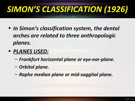Classification Of Malocclusion Ppt Classification Of Malocclusion Ppt