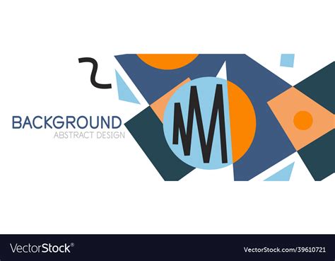 Abstract Background Blocks Lines Triangles Vector Image