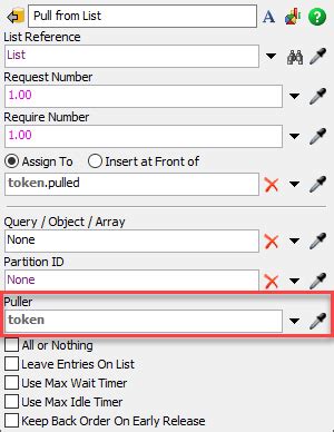 Lists Query Using Puller Label Vs Token Label FlexSim Community