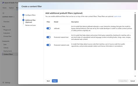 Azure AI Studio Content Filtering Azure AI Studio Microsoft Learn