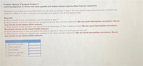 Solved Problem Module 3 Textbook Problem 1 Leorning