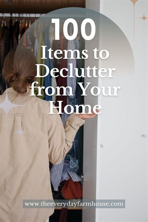 Decluttering List Room By Room 100 Things To Declutter The Everyday