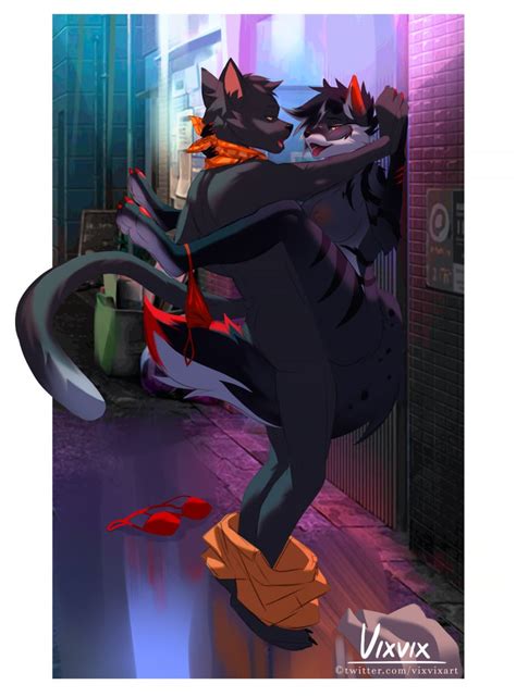 Rule 34 Against Surface Against Wall Alley Ambiguous Penetration Anthro Bandana Blush