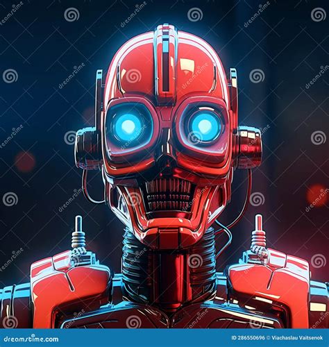 Retro Futuristic Robot Character Stock Illustration Illustration Of Robot Intelligence 286550696