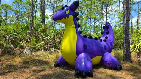 Nessie The Purple Inflatable Sea Monster Ride On Pool Toy From Squeakitty Toys Youtube