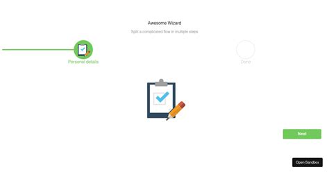 Vue Form Wizard Lottie Example Forked Codesandbox