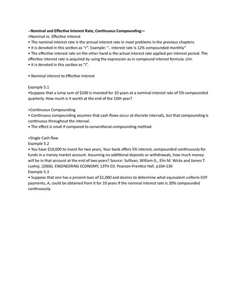 Nominal And Effective Interest Rate And Examples Nominal And Effective Interest Rate