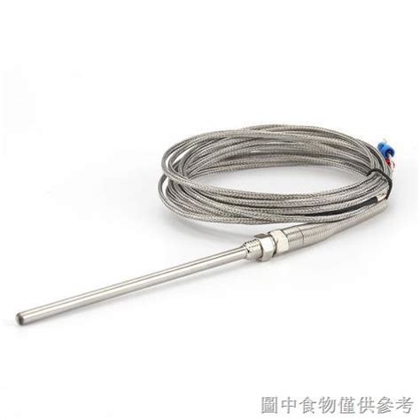 熱銷k型探針式電偶感溫線探針熱電偶探頭溫度傳感器金屬屏蔽線 蝦皮購物