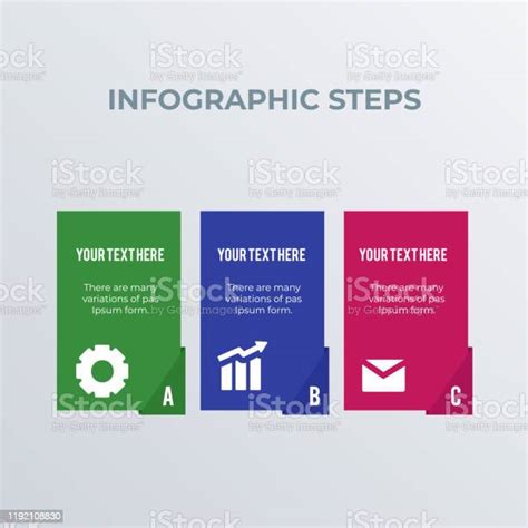 정보 인포그래픽 템플릿 디자인 3가지 옵션 단계 또는 프로세스가 있는 비즈니스 개념 인포그래픽 벡터 시각화는 워크플로 레이아웃 다이어그램 연례 보고서 웹에 사용할 수