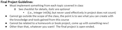 Solved I Have A Final Java Project Please Used These Info Chegg