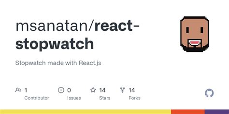GitHub Msanatan React Stopwatch Stopwatch Made With React Js