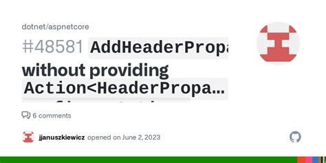 `addheaderpropagation` Without Providing `action Configureoptions` Prevents Middleware From