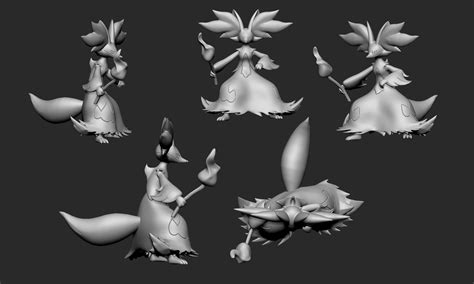 🐉 Pokemon Delphox・ Stl File For ・cults