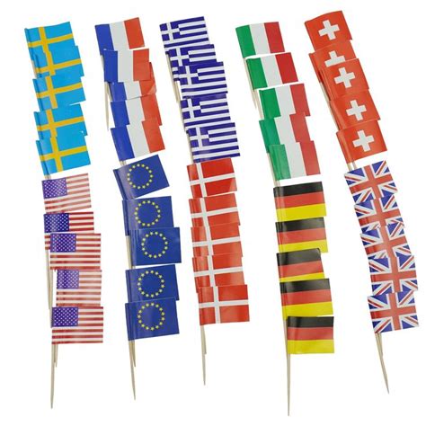 Cocktail Stick Country Flags At Walter Abbott Blog