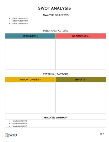 10 Free SWOT Analysis Templates Word Excel PPT