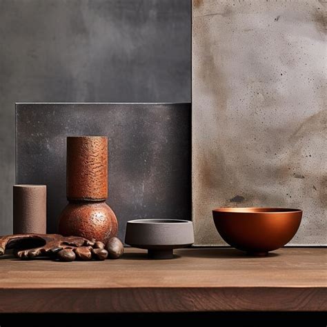 Premium Ai Image A Line Of Handmade Minimalist Ceramics