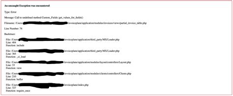 Custom Fields In Partialinvoicetablephp Part 2 Support